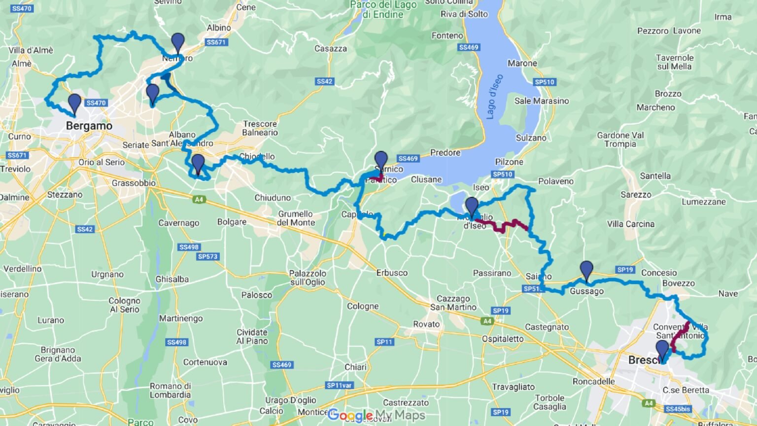 La VIA DELLE SORELLE, in cammino da Brescia a Bergamo